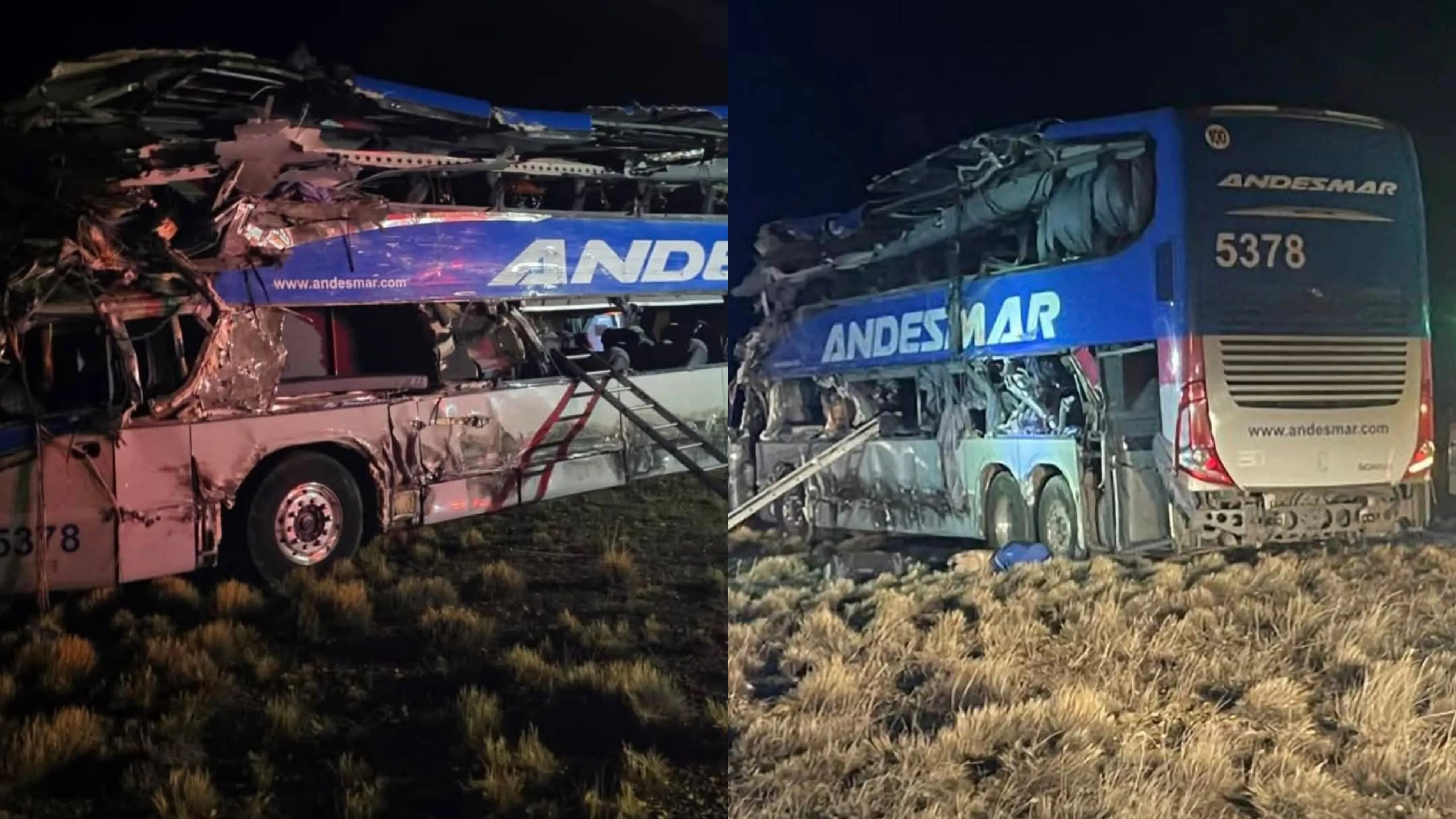 Andesmar confirmó que el colectivo trasladaba 20 pasajeros y expresó ...